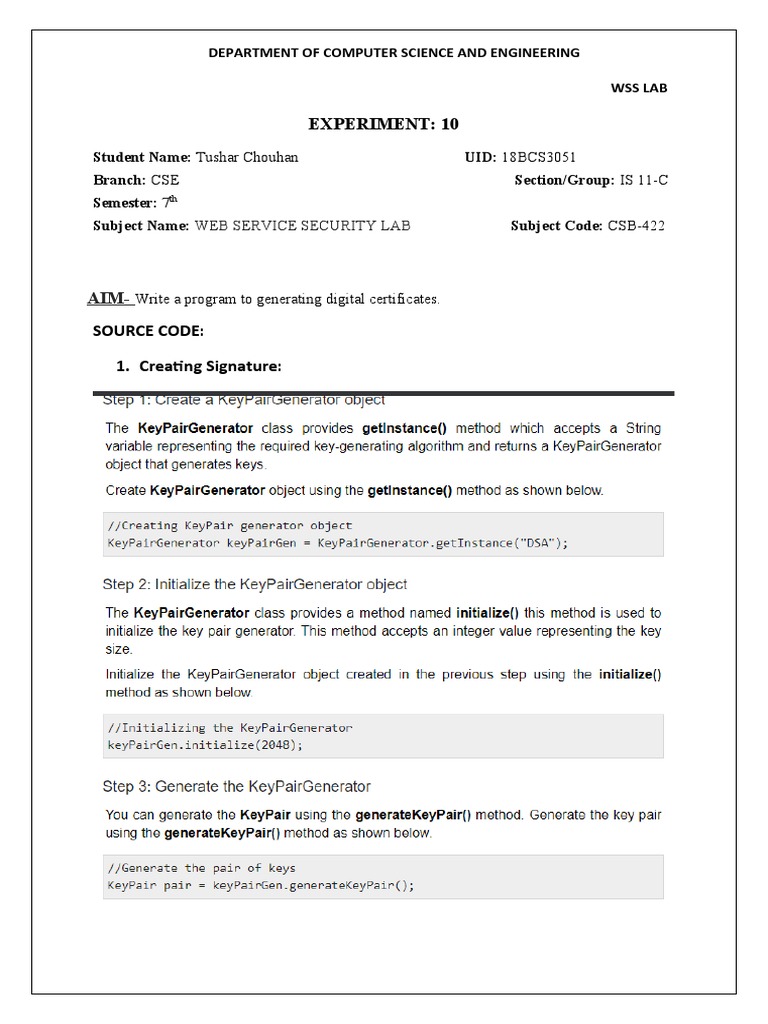 Wss 10th | PDF | Public Key Cryptography | Computer Engineering