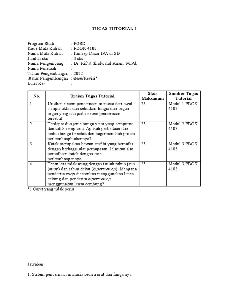 Sesi 3 Tugas Tutorial 1 | PDF