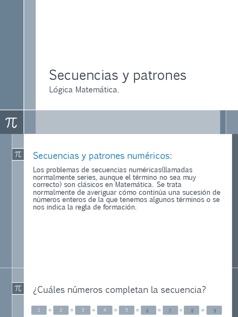 Secuencias y Patrones | Descargar gratis PDF | Secuencia
