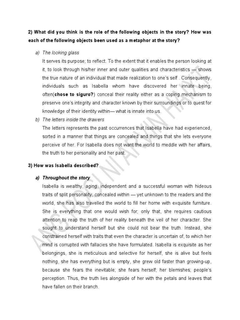 Lady in The Looking Glass - A Reflection | PDF | Truth | Metaphysics