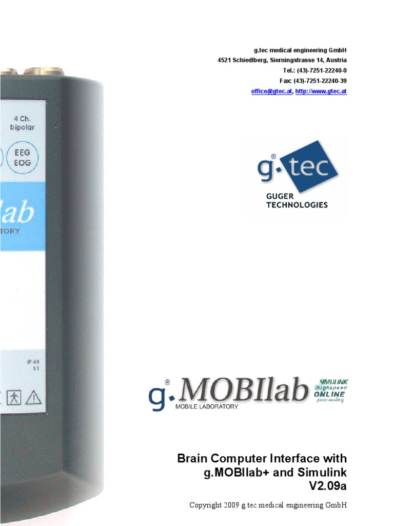 Brain Computer Interfacewithg MOBIlab | PDF | Electroencephalography ...