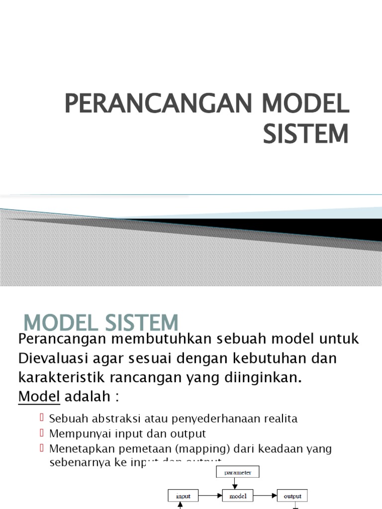 Perancangan Model Sistem | PDF