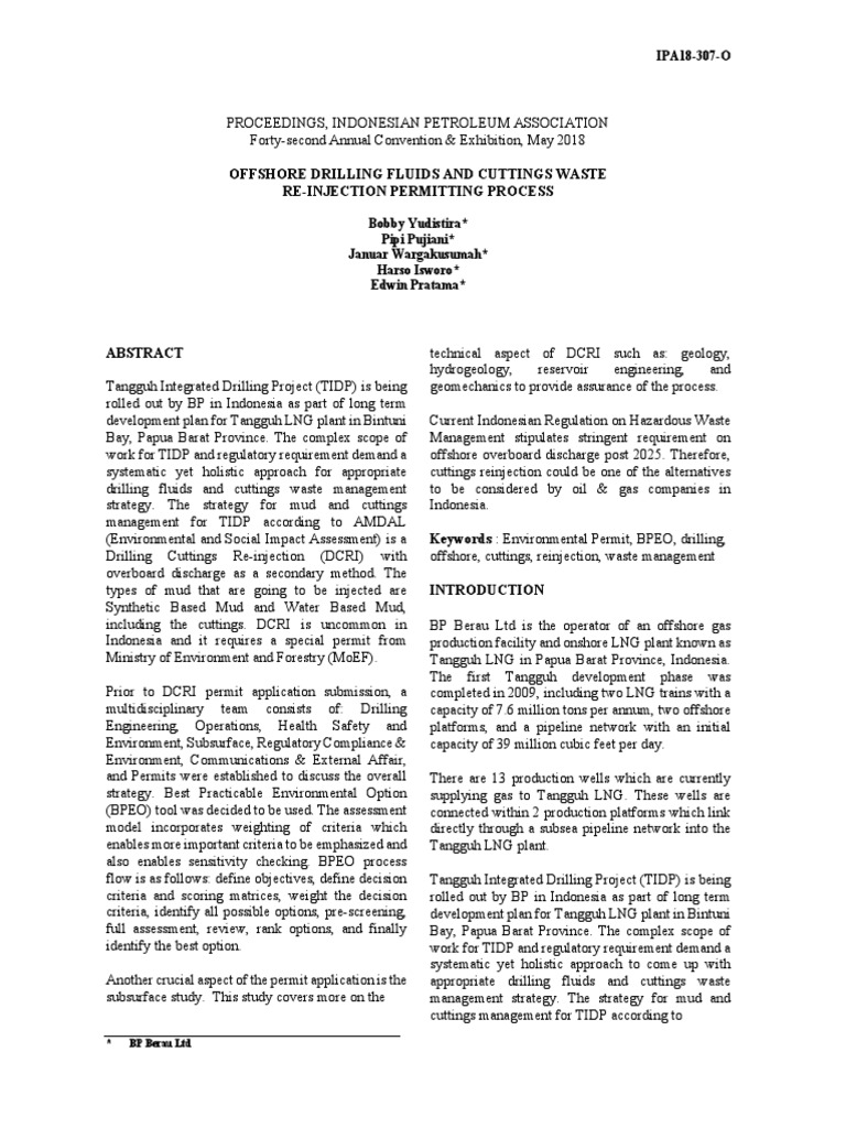 04offshore Drilling Fluids and Cuttings Waste Re Injection Permitting ...