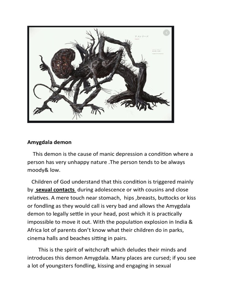 Amygdala Demon | PDF | Jesus | Demons