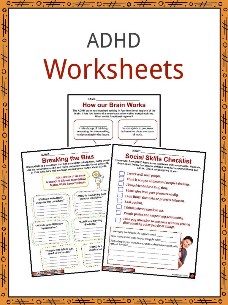 Sample ADHD Worksheets | PDF | Attention Deficit Hyperactivity Disorder ...
