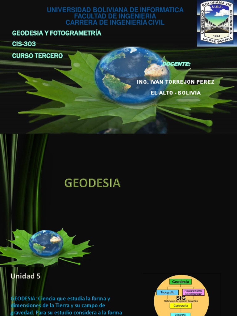 Geodesia y Sistemas de Referencia en Bolivia | PDF | Sistema coordinado ...