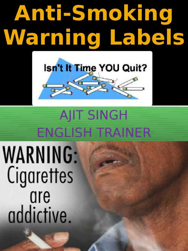 Effective Anti-Smoking Warning Labels | PDF