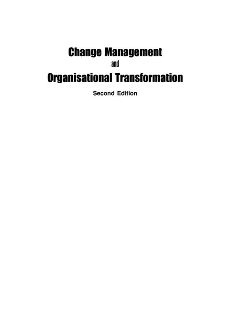 Radha R. Sharma - Change Management and Organisational Transformation ...