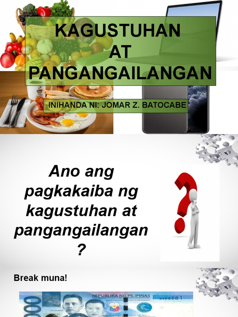 Kagustuhan at Pangangailangan | PDF