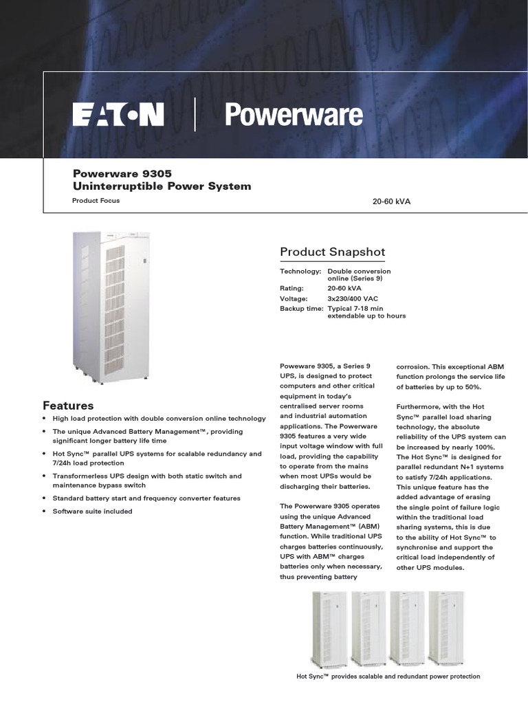 9305 Datasheet Rev H | PDF