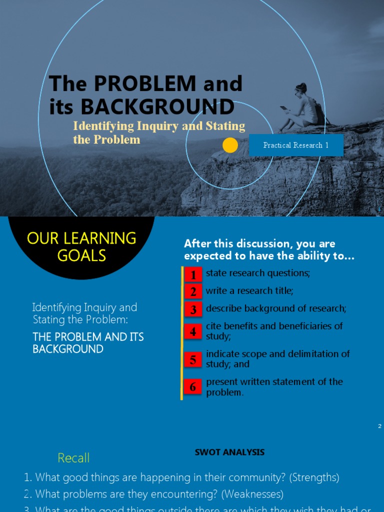 The Problem and Its Background Version 2 | PDF | Social Media | Popular ...