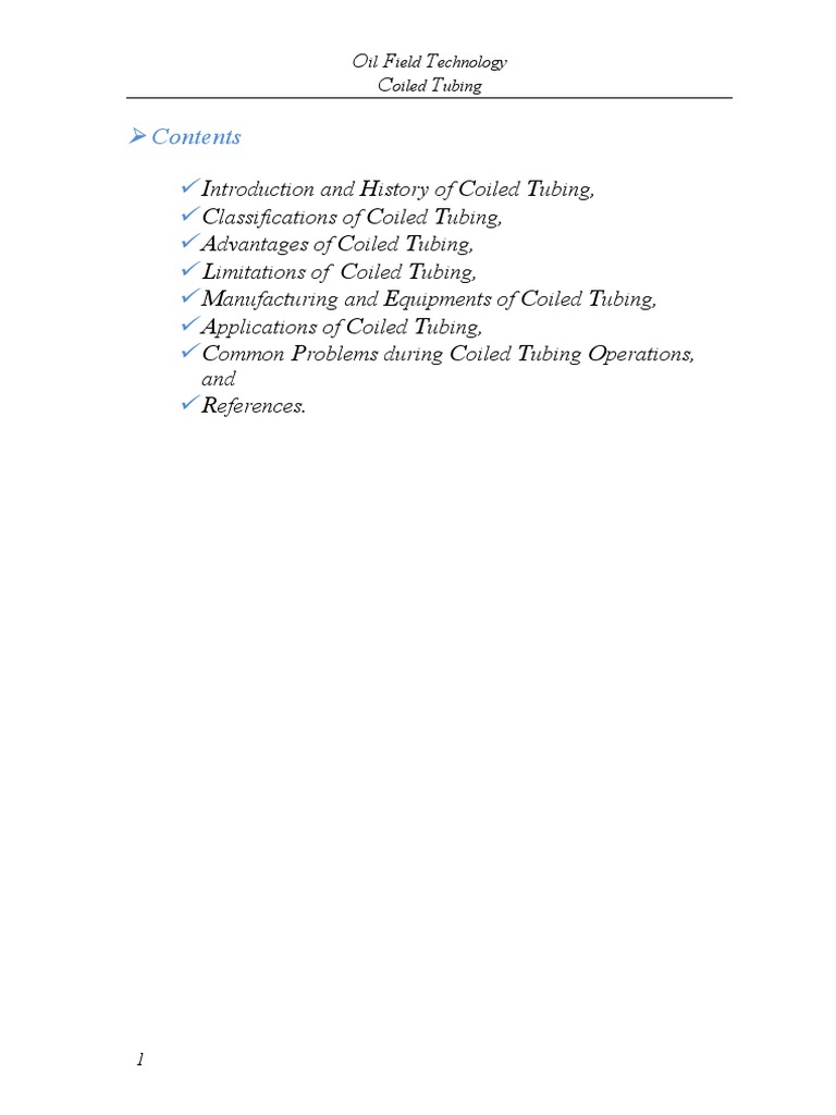 Coiled Tubing | PDF | Pipe (Fluid Conveyance) | Oil Well