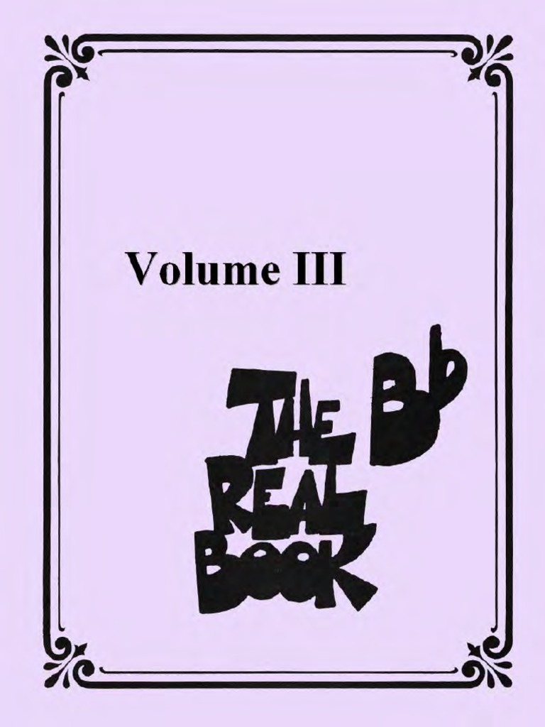 The Real Book 5th Edition Vol. 3 (BB) | PDF