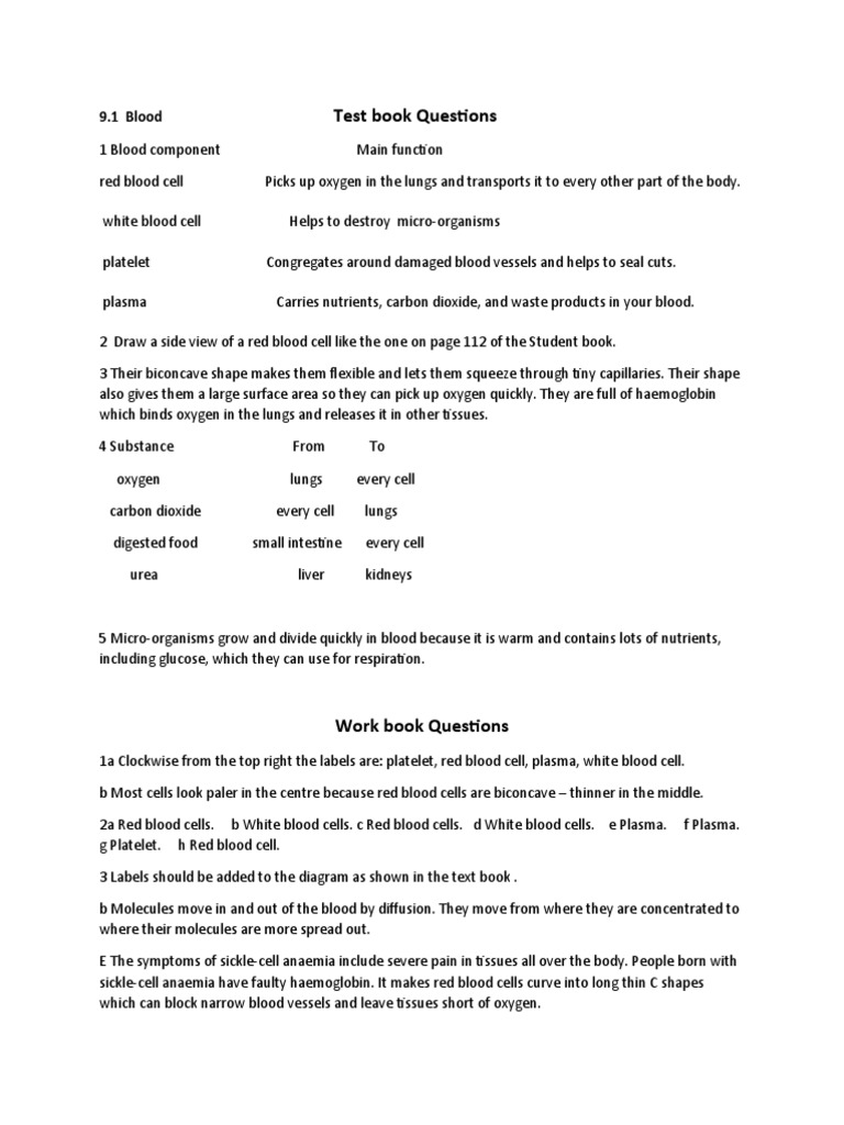 Lesson 9.1 Answer Key | PDF | Science & Mathematics