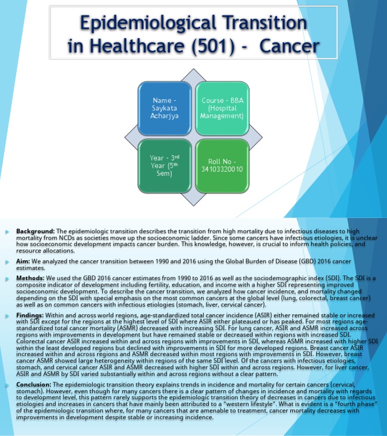Epidemiological Transition in Healthcare (501) - Cancer | PDF | Cancer ...