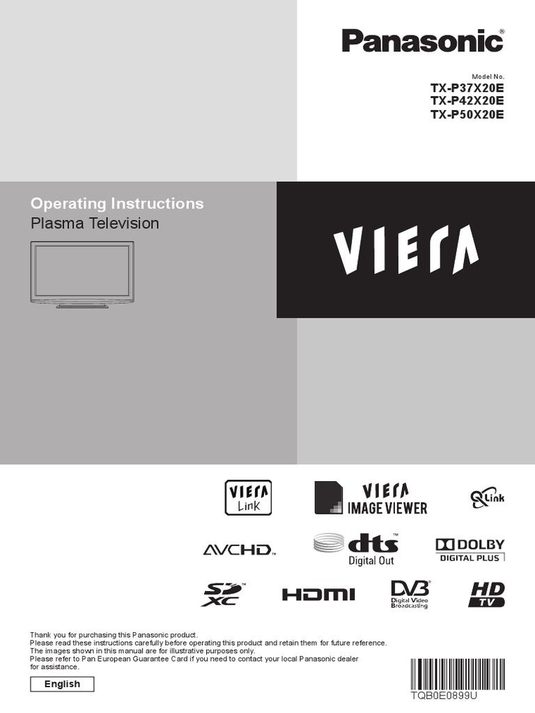 Panasonic TV | PDF | Ac Power Plugs And Sockets | Mains Electricity