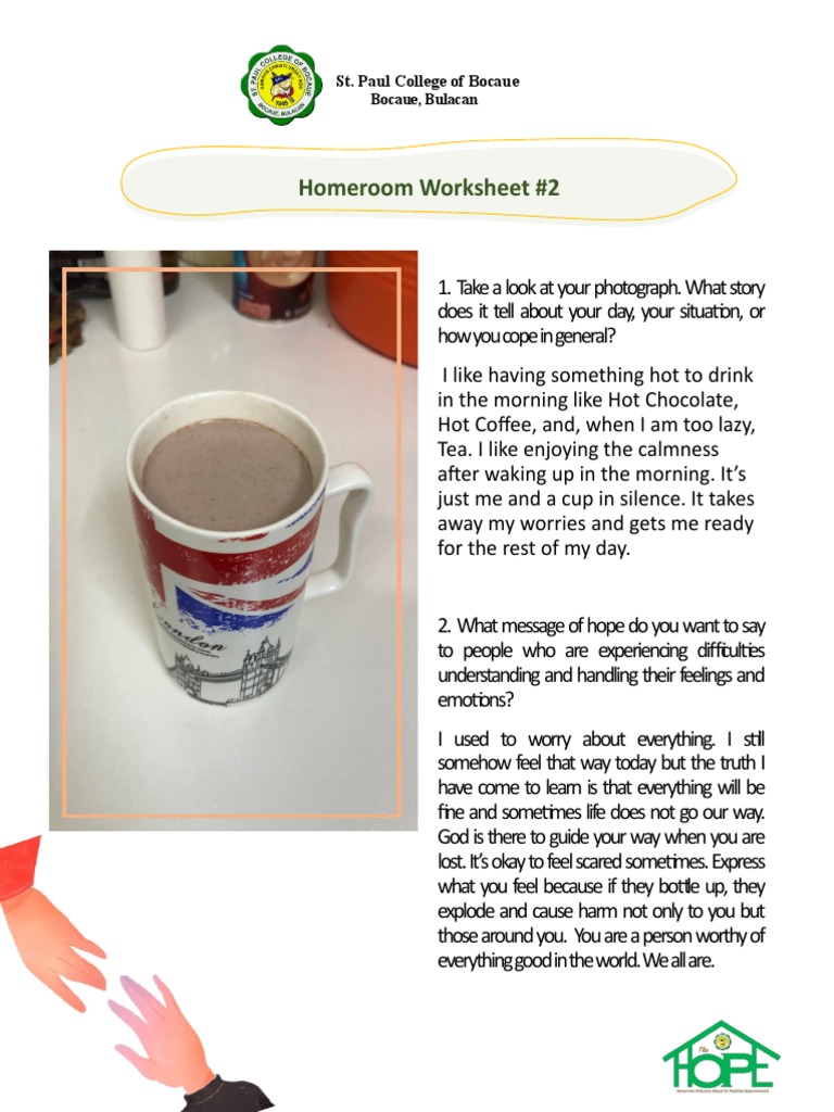 Homeroom Carl Paras Worksheet2 | PDF