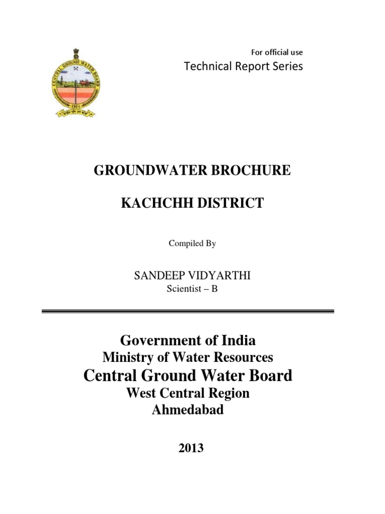 Kachchh | PDF | Groundwater | Aquifer