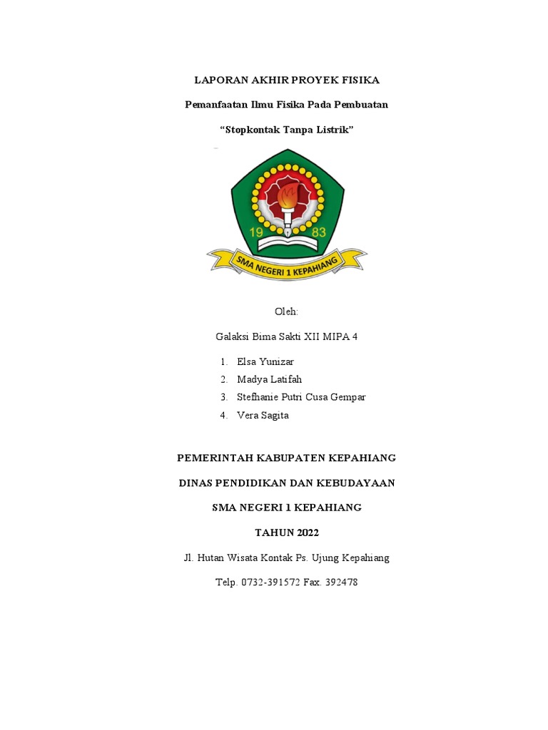 Proposal Fisika Revisi | PDF