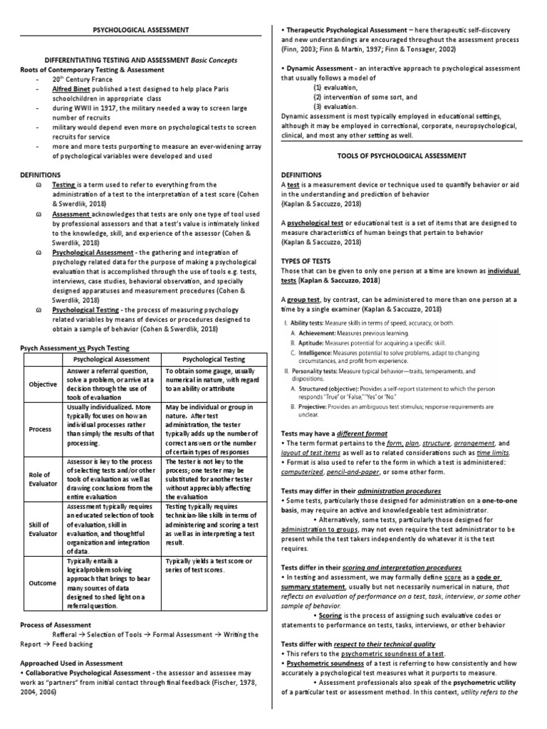 Psych Assessment | PDF | Wechsler Adult Intelligence Scale | Psychology