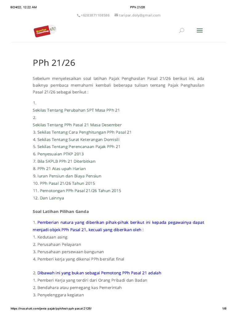 PPH 21 - 26 | PDF