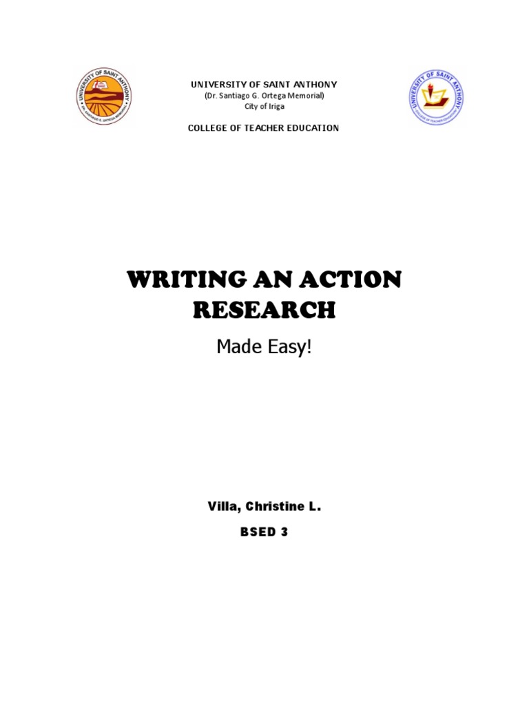 (BOOK) WRITING AN ACTION RESEARCH MADE EASY!- Villa | PDF