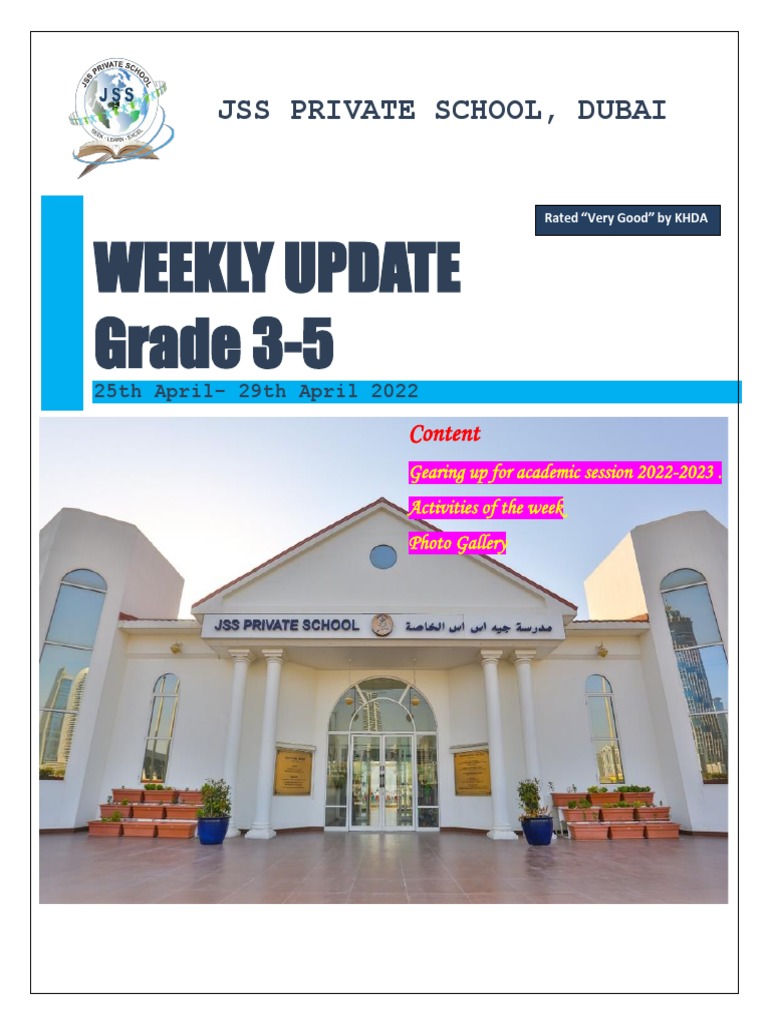 Weekly Progress Report: Highlights of Activities and Achievements from ...