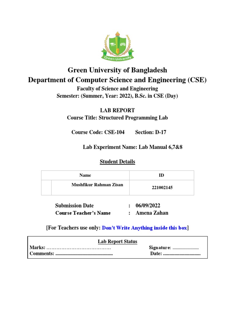 Lab Report | PDF | Software Engineering | Arithmetic