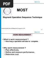 MOST: Advanced Work Measurement Technique | PDF