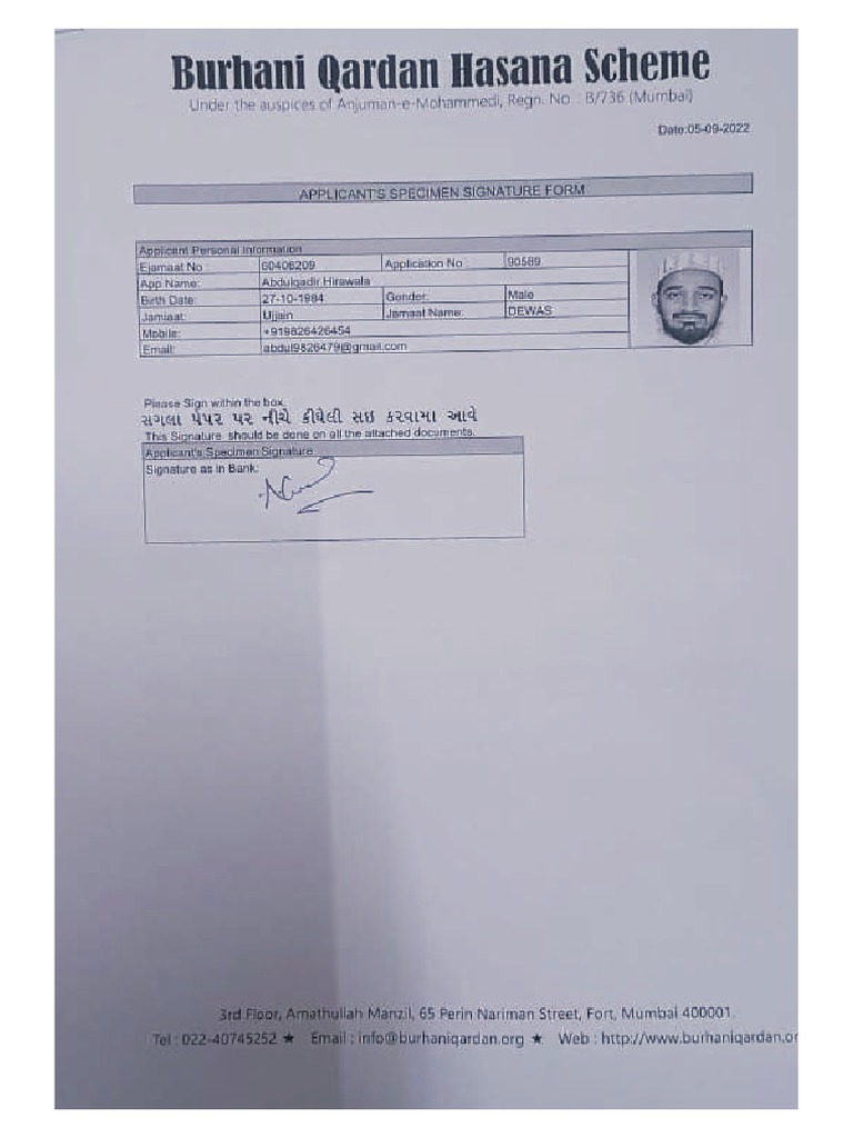 Applicant Specimen Sign | PDF