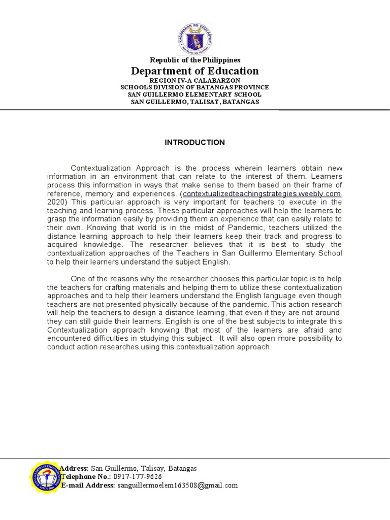 Introduction Pdf Teaching Method Learning