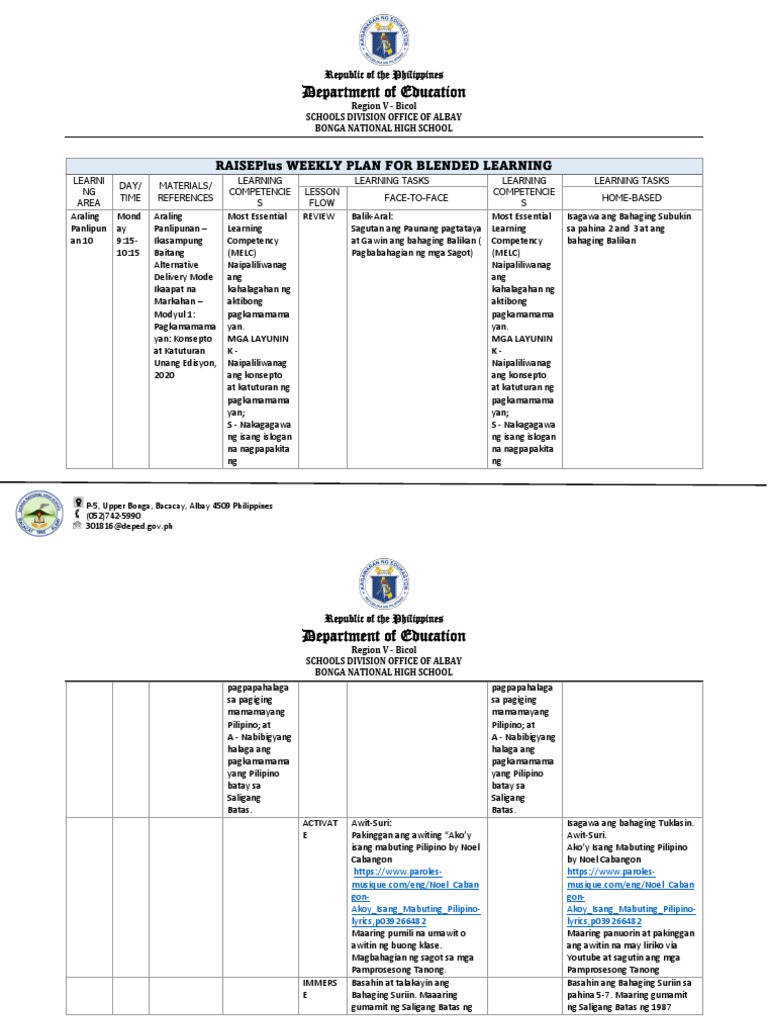RAISEPlus Araling Panlipunan 10 Q4 W1 | PDF
