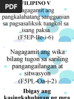 Activity Sheets in Fil 6 q 1 w4 | PDF