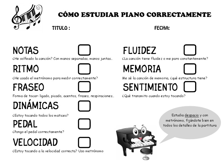 Ficha Piano | PDF