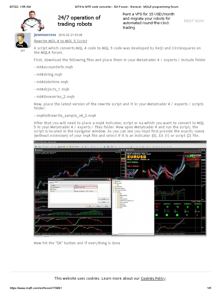 MT4 To MT5 Code Converter - EA Forum - General - MQL5 Programming Forum ...