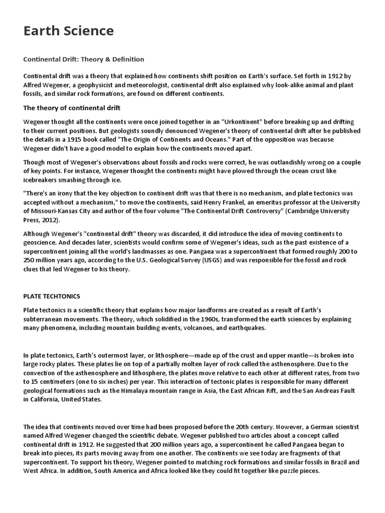 Science 10 REVIEWER | PDF | Plate Tectonics | Endocrine System