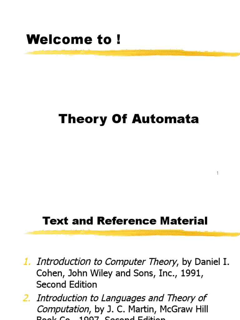 Automata - Lecture 01 | PDF | Automata Theory | String (Computer Science) Automata - Lecture 01 | PDF | Automata Theory | String (Computer Science)