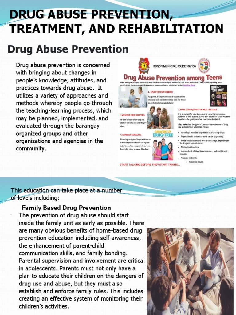 Drug Abuse Prevention, Treatment, and Rehabilitation | PDF | Drug ...