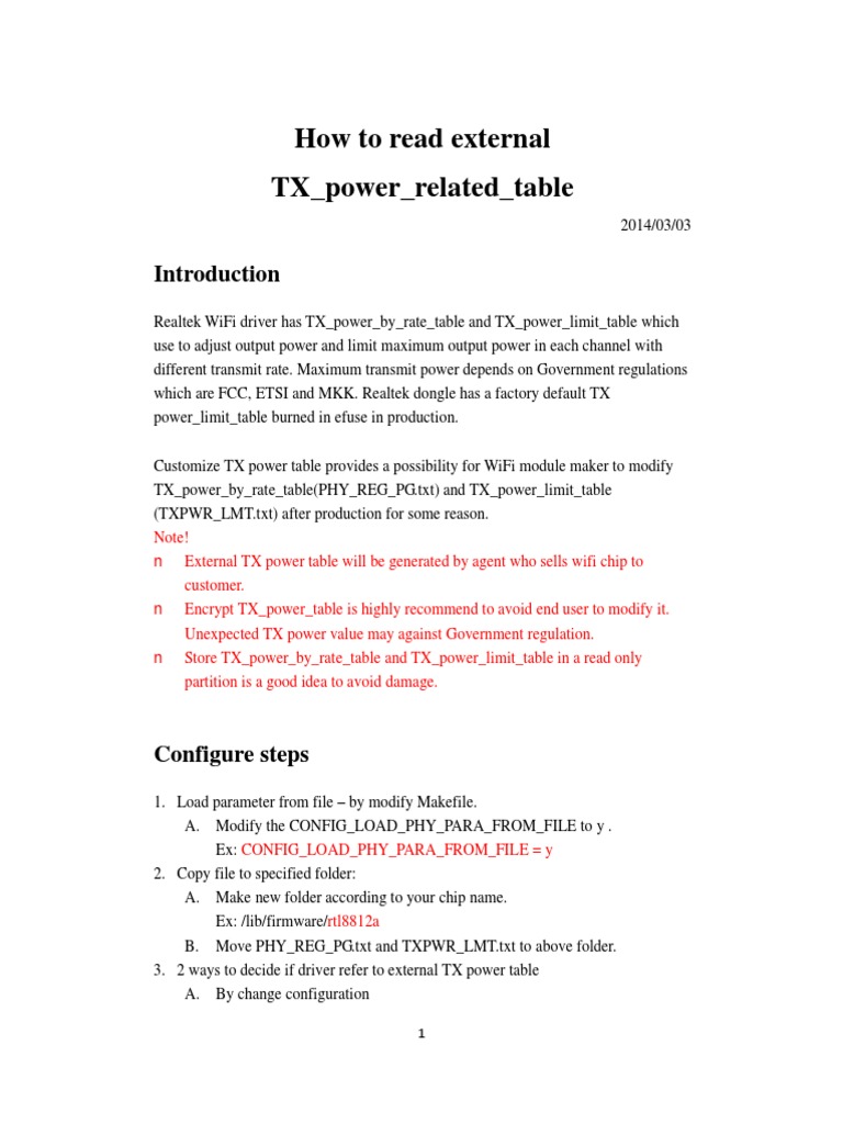 HowTo Read External TX Power Related File | PDF | Computer File | Wi Fi