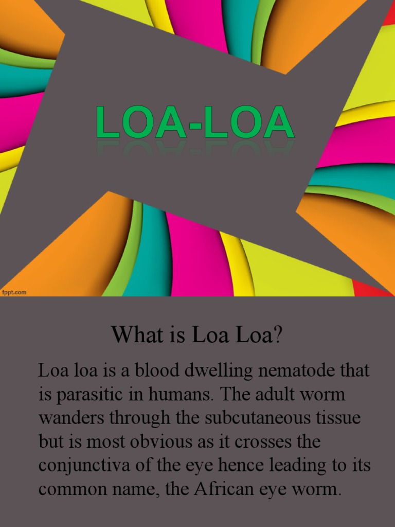 Dokumen - Tips Loa Loa | PDF | Medicine | Parasitology