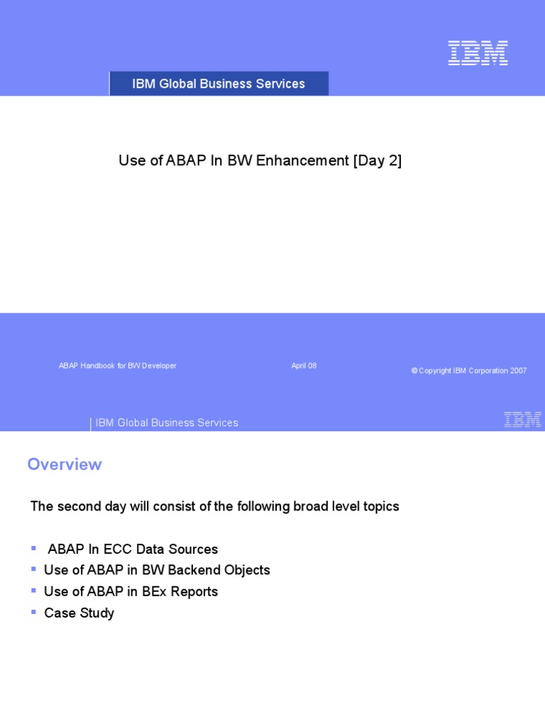 Day2-ABAP BW Handbook | PDF | Databases | Control Flow