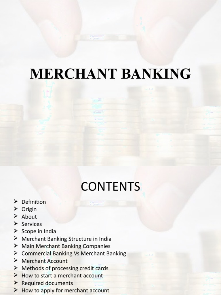 Chatper 2 Merchant Banking PPT 1 | PDF | Banks | Securities (Finance)