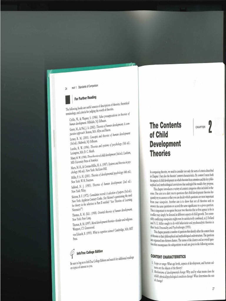 Comparing Theories of Child Development R. Murray Thomas Chapter 2 | PDF