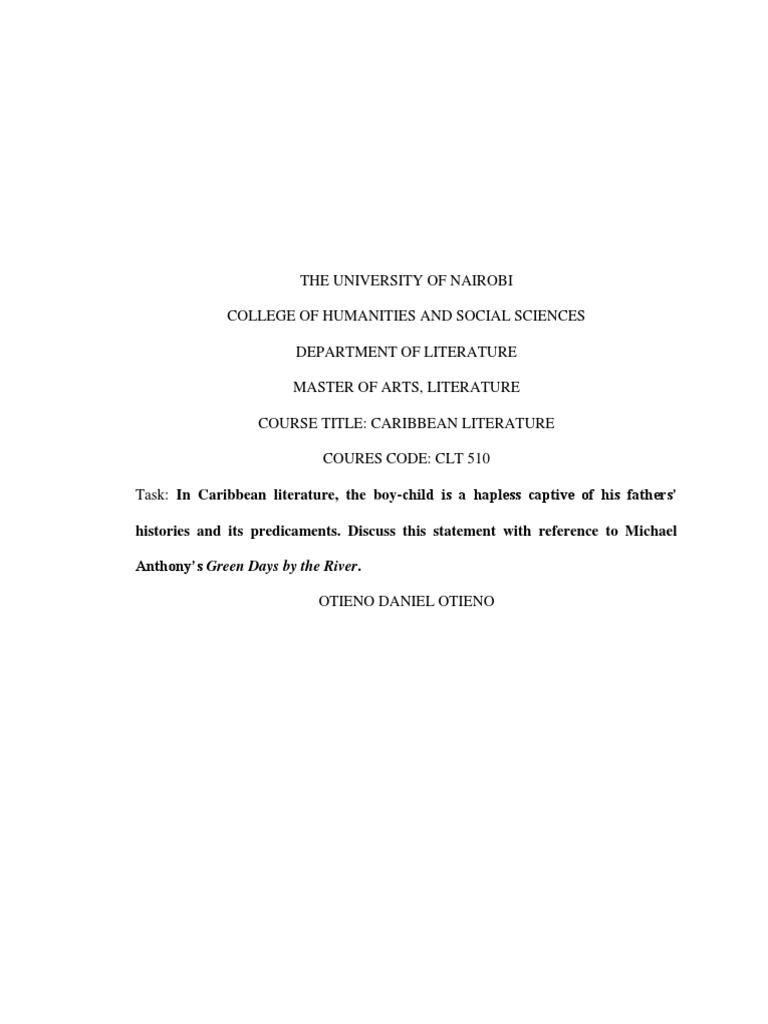 Green Days by The River | PDF | Adults | Adolescence