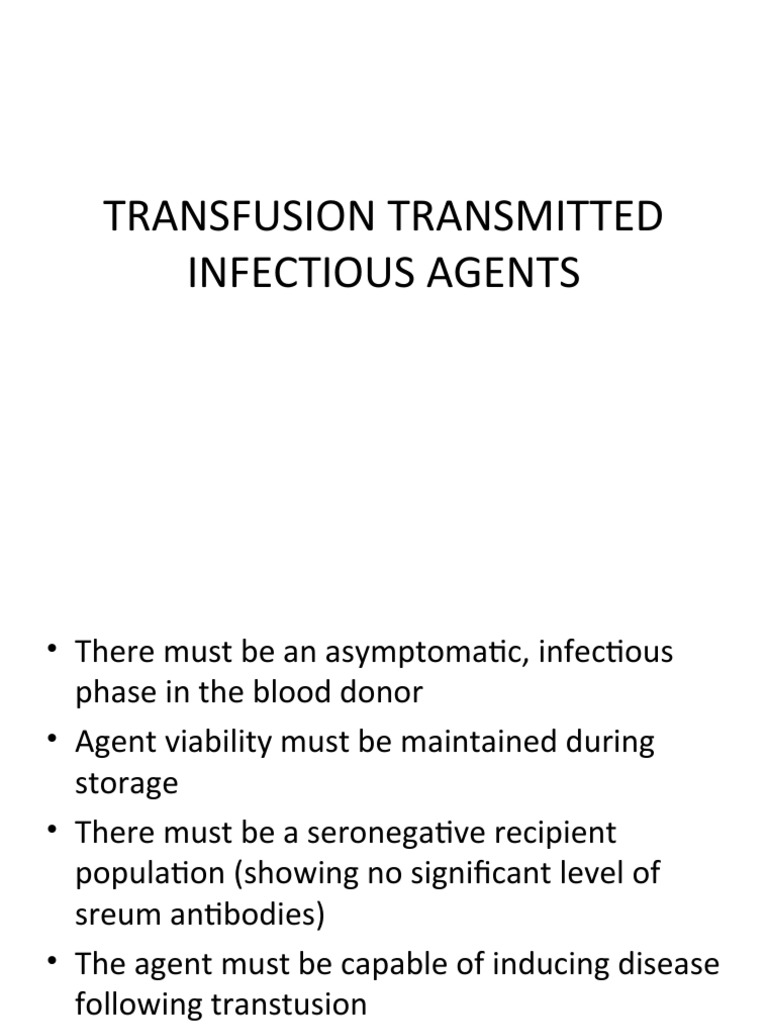 Transfusion-Transmitted Infections Guide | PDF | Self-Improvement