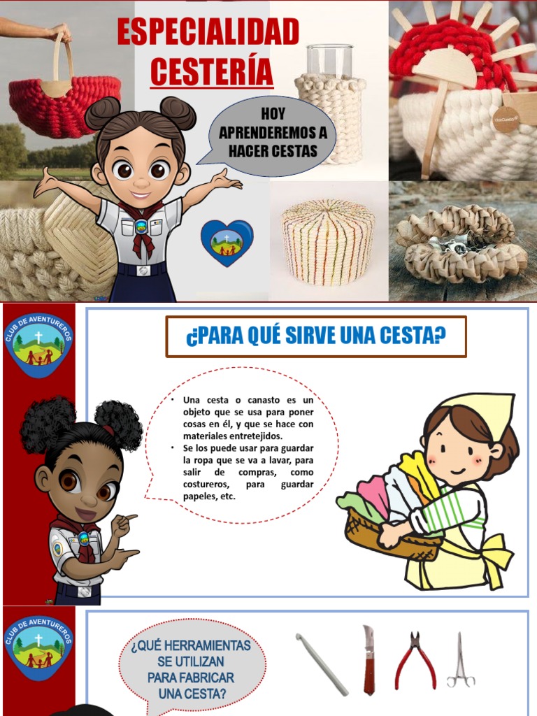 Dibujos y técnicas de cestería | PDF