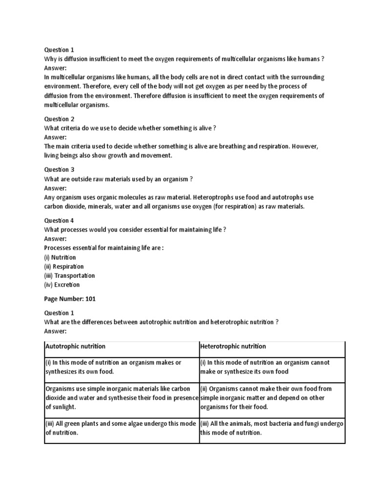Bio Question Answers | Download Free PDF | Cellular Respiration | Plant ...