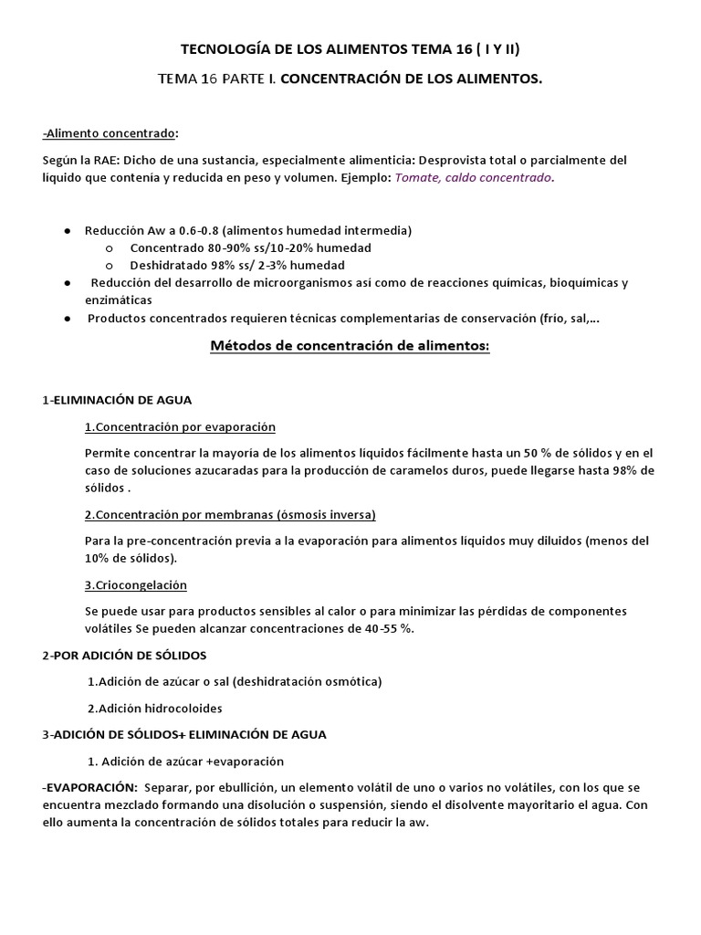 TEMA 16 PARTE Iy II | PDF | Vapor de agua | Calor