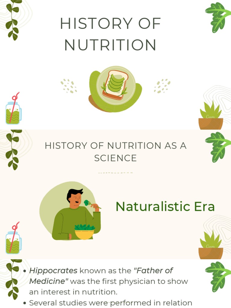 History of Nutrition (ppt.2) | PDF | Nutrition | Diet & Nutrition