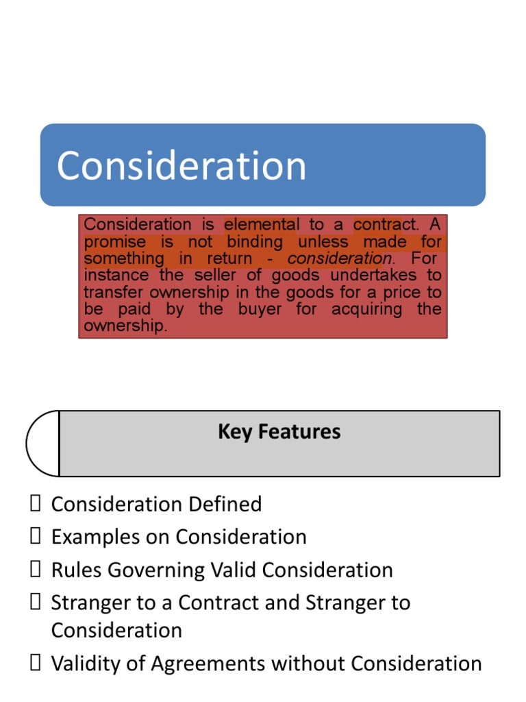 Chapter 3-Consideration-PU | PDF | Consideration | Assignment (Law)